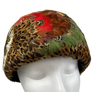 Vintage | Accessories | Stunning Colorful Pheasant Feather Womans ...